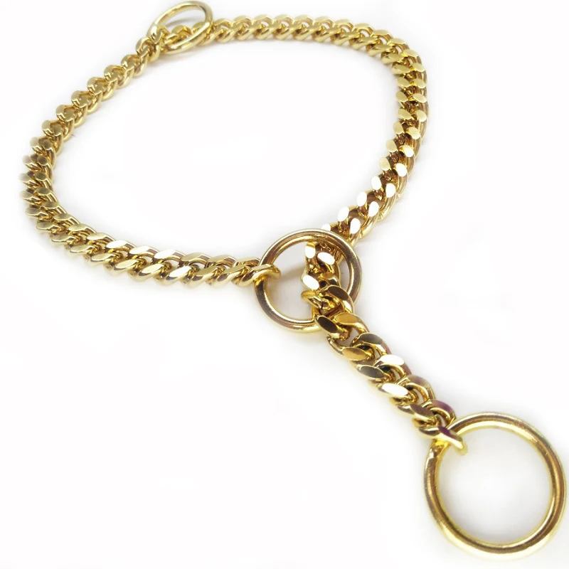 Design de luxo colar de cachorro aço inoxidável colar de corrente de ...