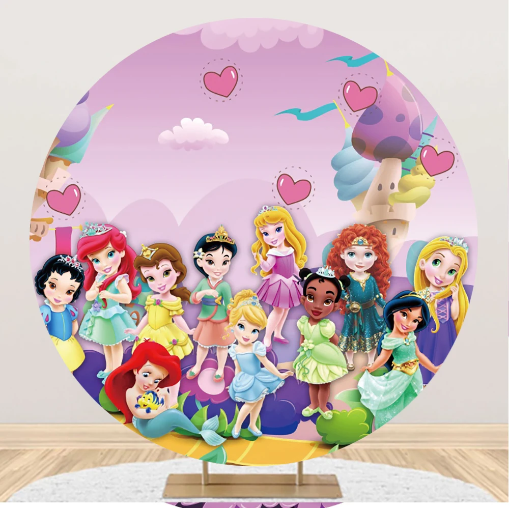 Fondo-de-c-rculo-de-caramelo-de-princesa-de-beb-de-Disney-cartel-de ...