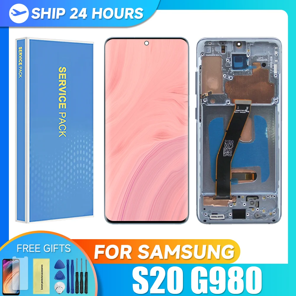 AMOLED-LCD-With-Frame-For-SAMSUNG-S20-LCD-G980-SM-G980F-SM-G980F-DS ...