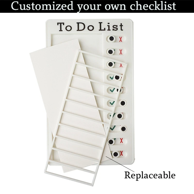 Daily-Task-Planning-Board-Portable-Plastic-Memo-Checklist-Board ...