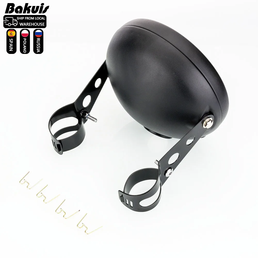 7 inch Motorcycle Headlight Housing bucket Matt Black