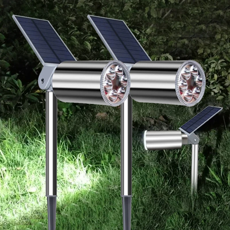 LED Solar Garden Light Outdoor Adjustable Solar Spotlight Waterproof ...
