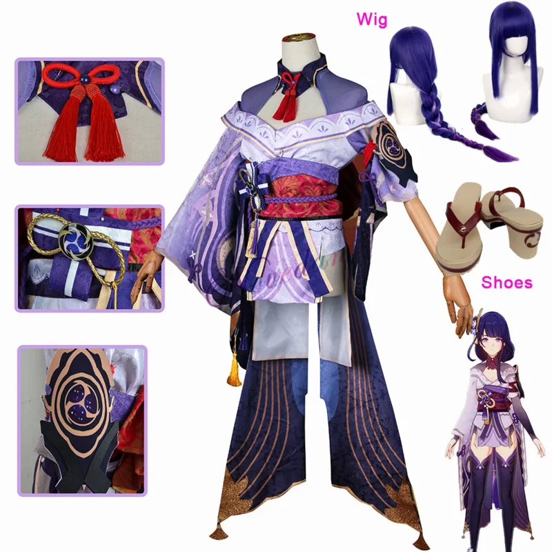 Genshin-Impact-Raiden-Shogun-Cosplay-Costume-Baal-Shoe-Wig-Cosplay-Sexy ...