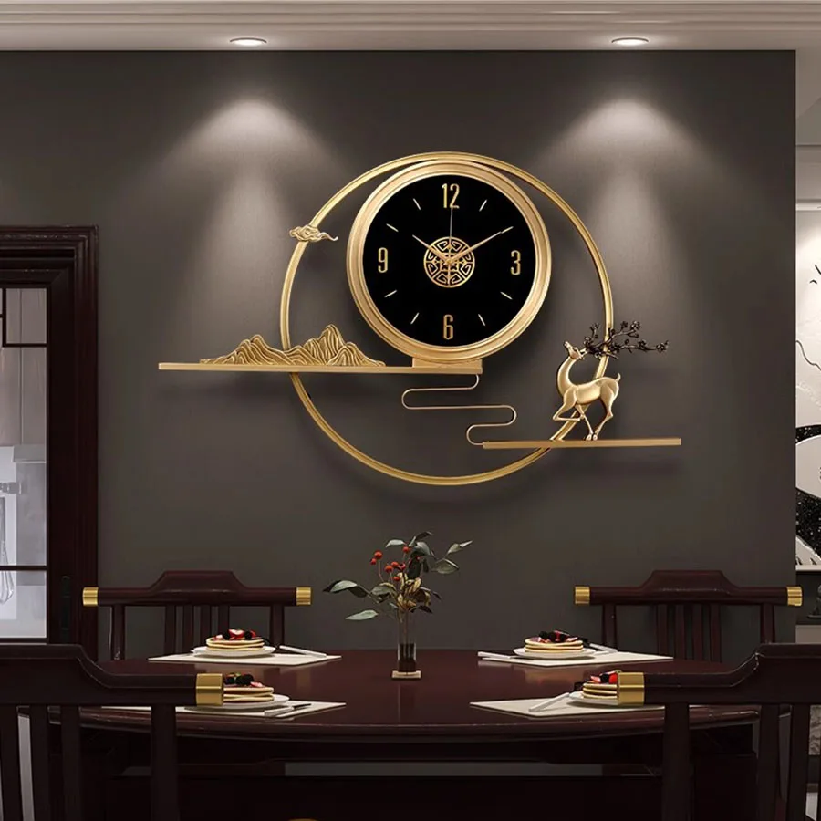 Gift-Home-Wall-Clock-Decoration-Elegant-Art-Round-Living-Room-Wall ...