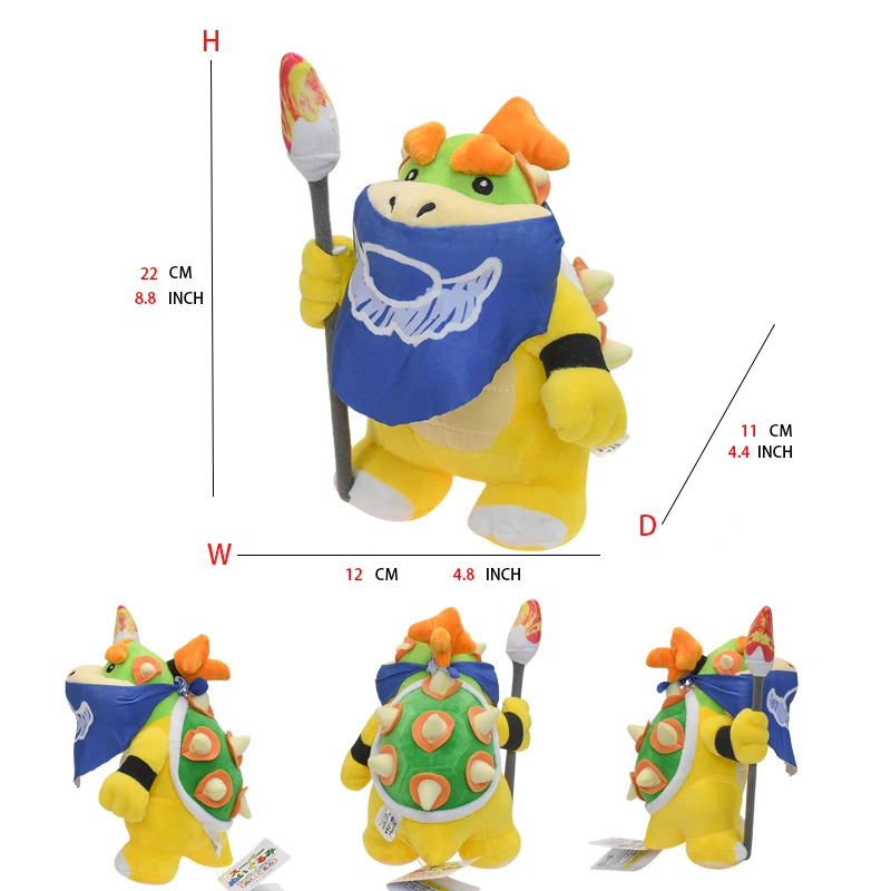 Bowser Mario Plush Toys King K.Rool Meowser Female Bowser Cartoon Game ...