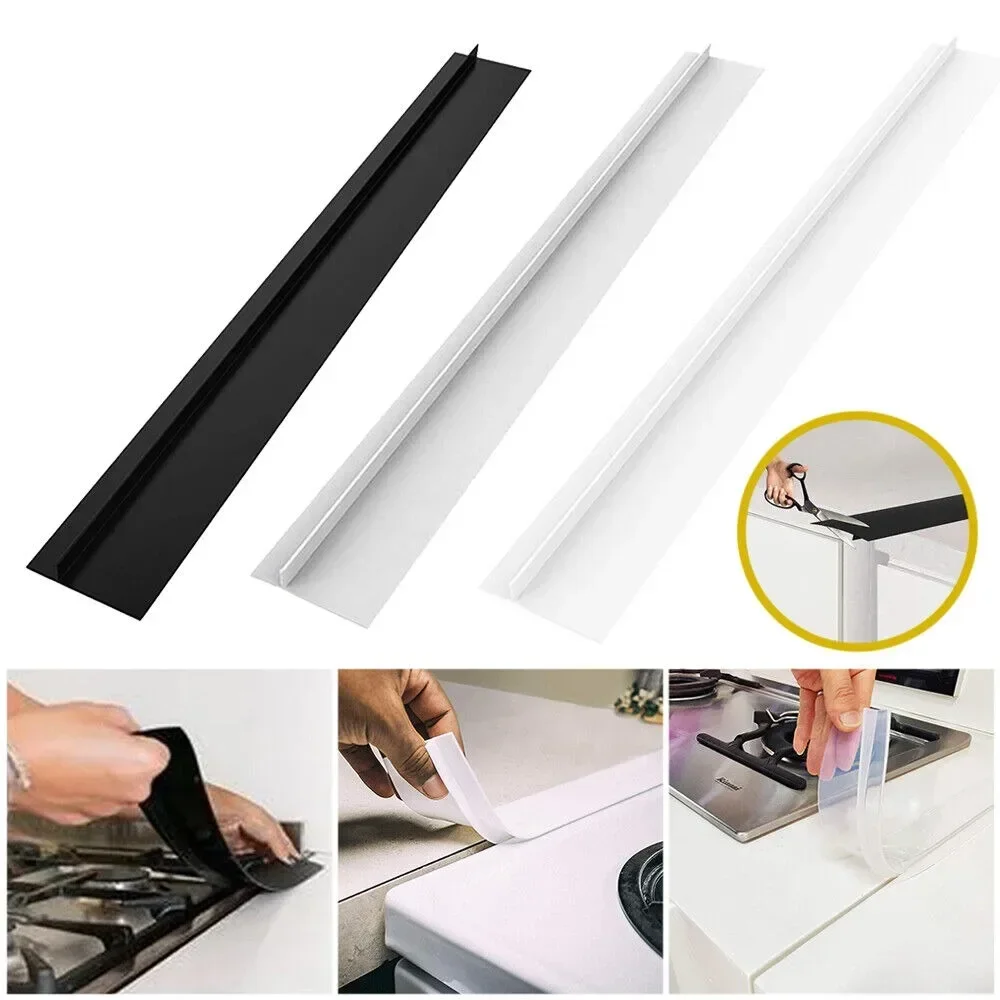 T-Shape-Flexible-Stove-Counter-Gap-Cover-Silicone-Rubber-Kitchen-Oil ...