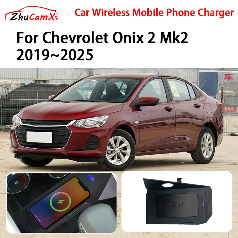 Car Wireless Mobile Phone Charger Center Console Storage QI 18W iPhone ...