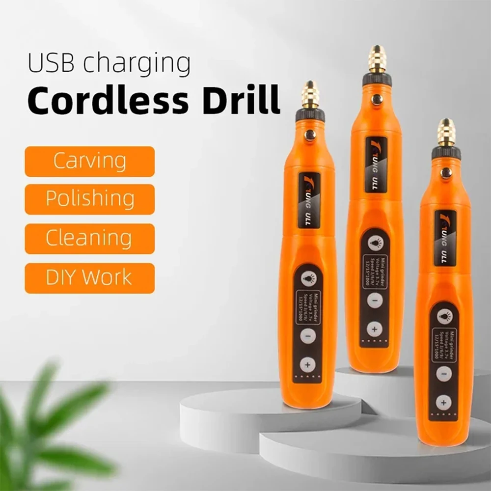 Mini Electric Rotary Tool Drill Pen Woodworking Electric Accessories 5 ...