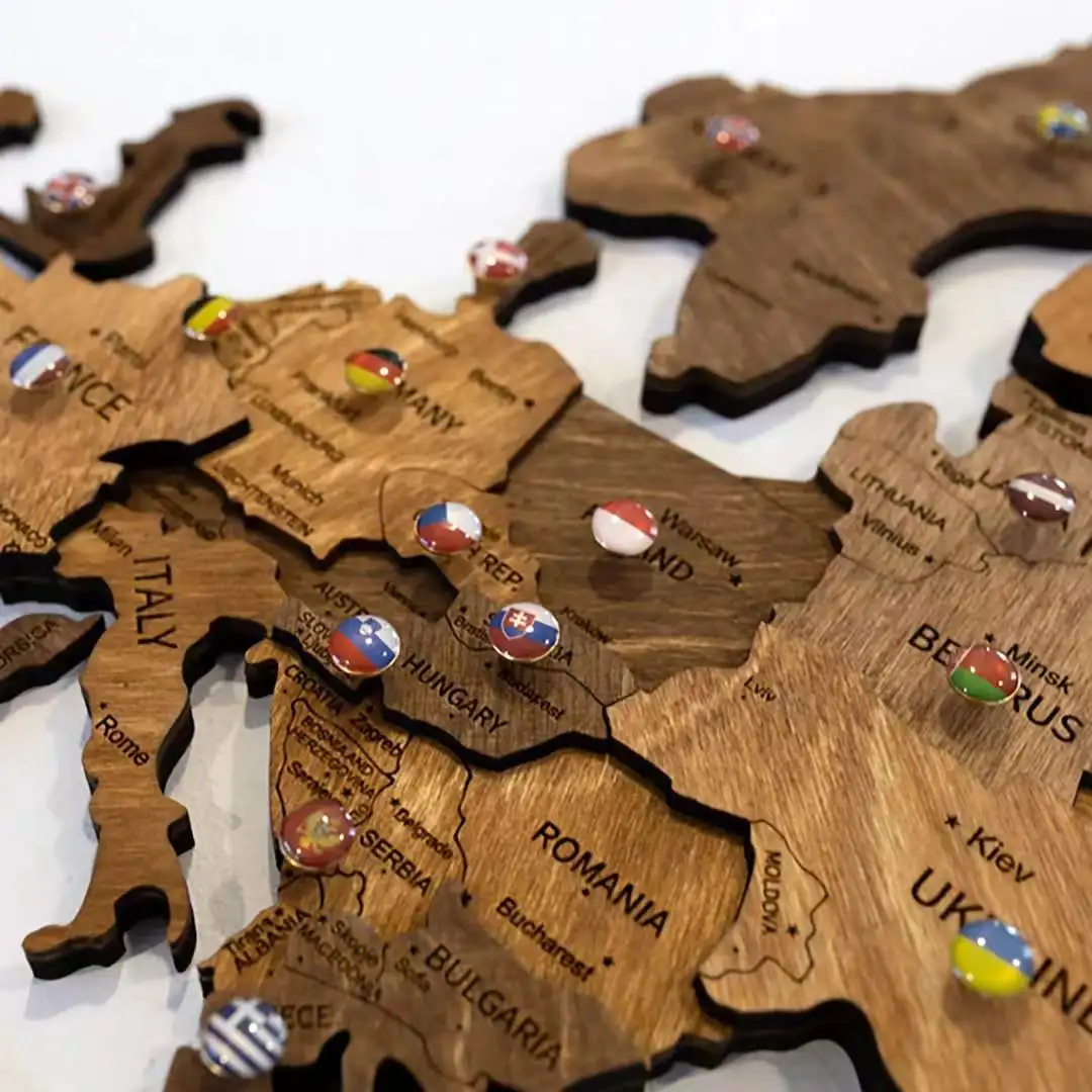 Diy Wooden Map