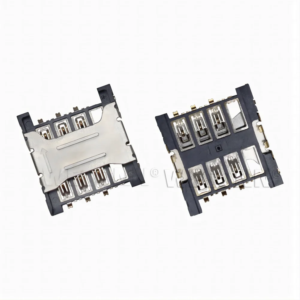 Manufacture directly sell SIM card adapter 6pin SMT push pull Micro SIM ...