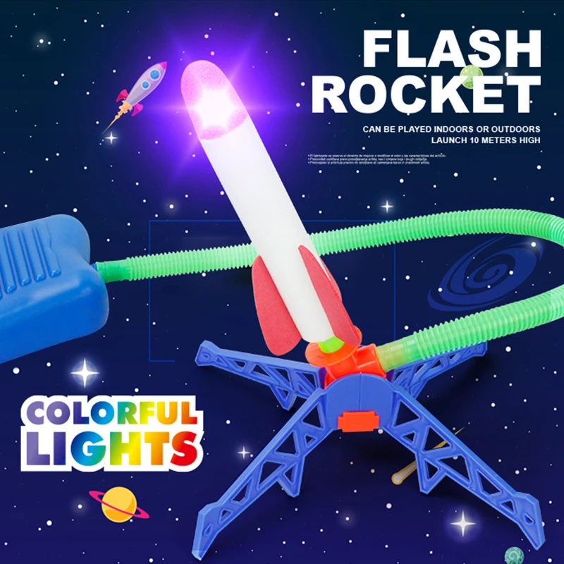 Rocket-Air-Pump-Toy-Foot-Pump-Rocket-for-Kids-Outdoor-Lawn-Interaction ...