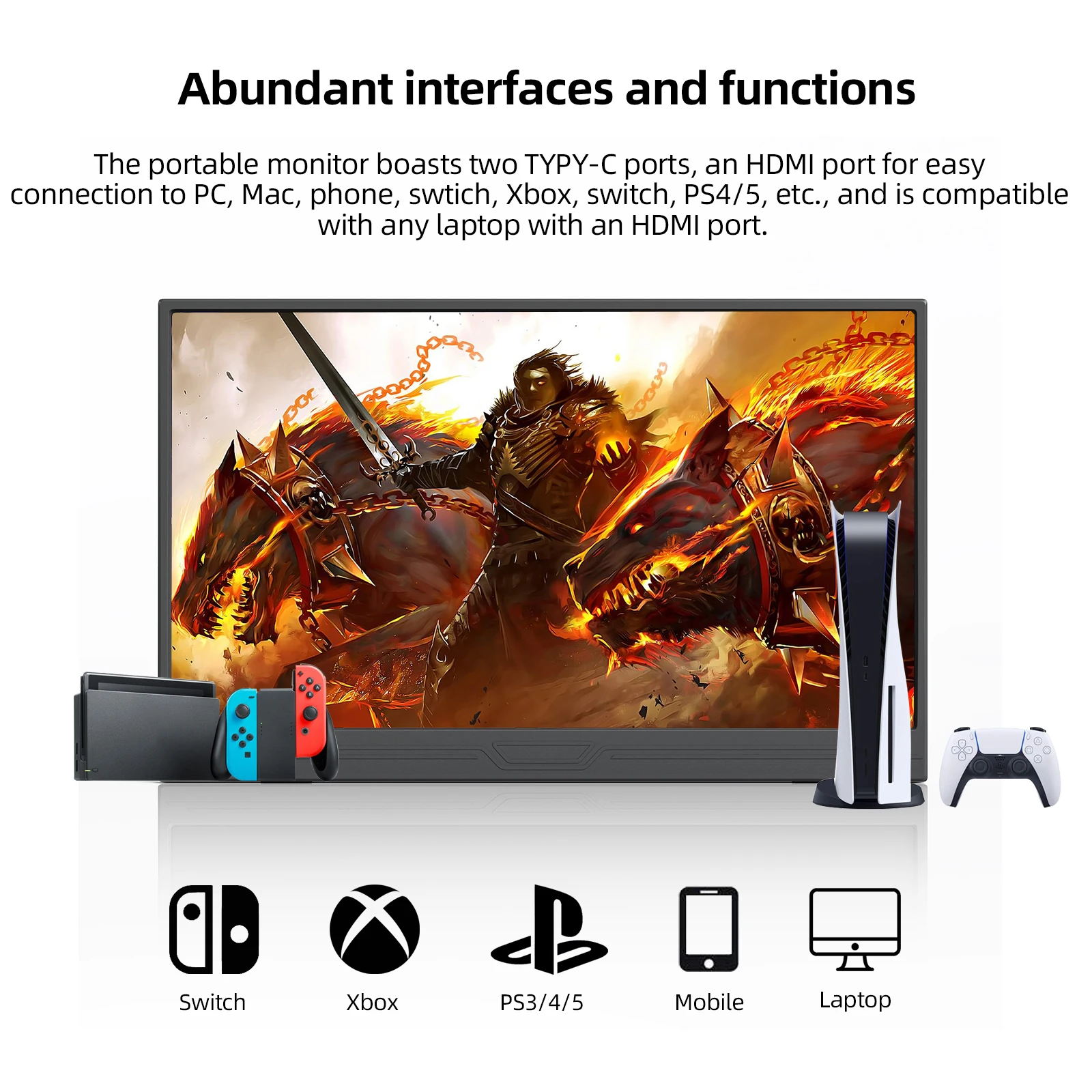 14″ Full HD Portable Monitor – 1080P, 60Hz – Electro Tech Warehouse