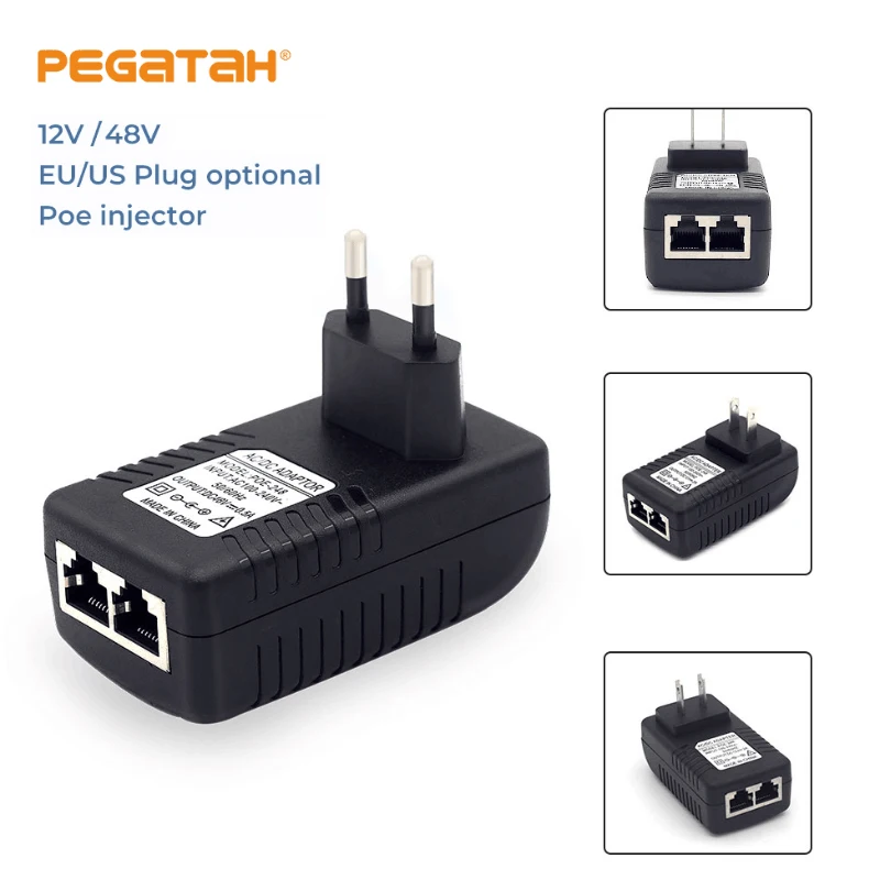 POE-Injector-48V-12V-EU-US-UK-Plug-For-IP-Camera-POE-Power-Ethernet ...