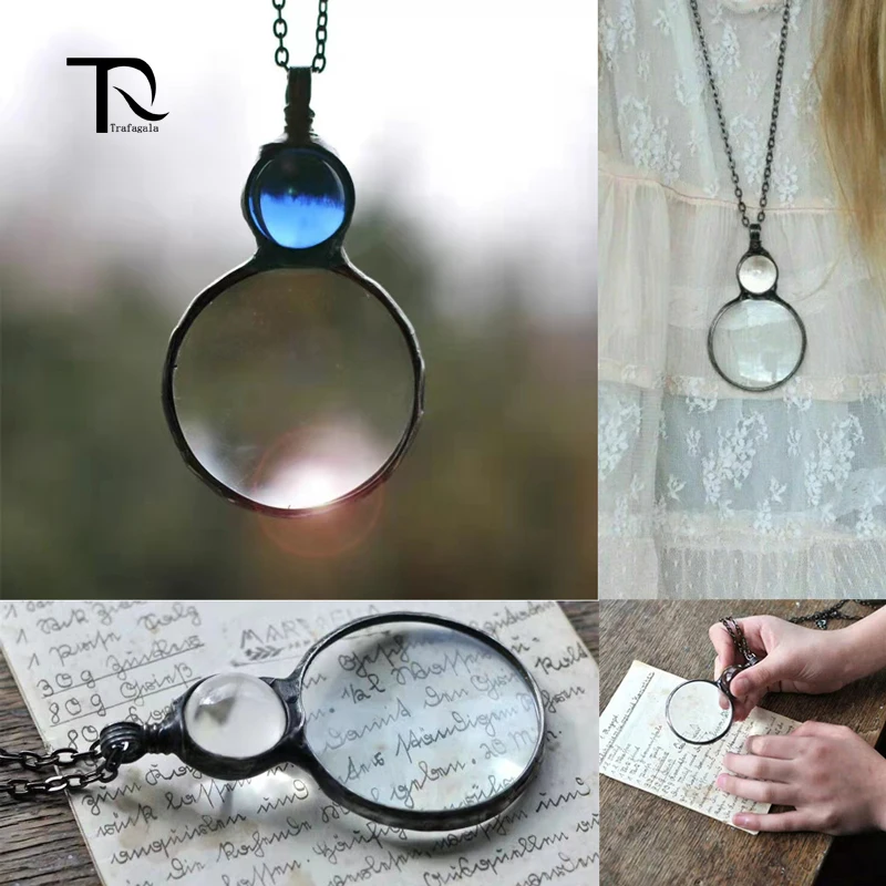 Crystal-Magnify-Glass-Necklace-Pendant-Magnifier-Glasses-Mother-s-Day ...