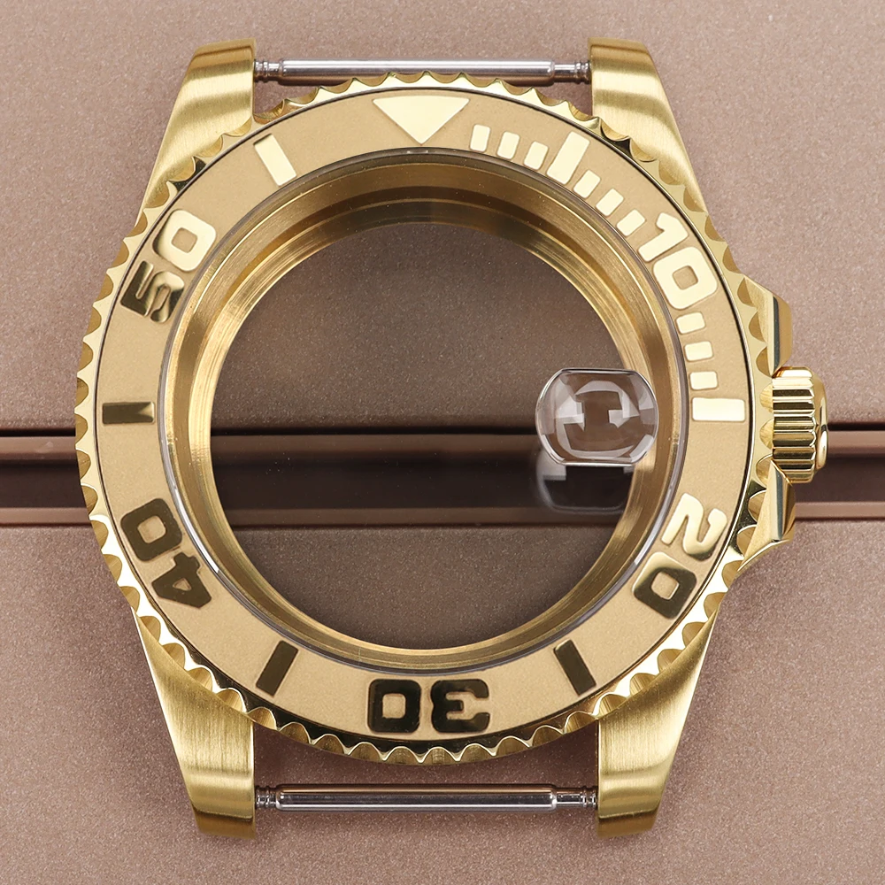 40mm Silver Gold Watch Case Repair Parts For Submariner GMT NH35 NH36 ...