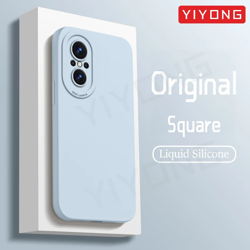 Nova9 SE Case YIYONG Original Soft Liquid Silicone Cover For Huawei Nova 9 SE 9SE 10 Pro Nova9SE ...