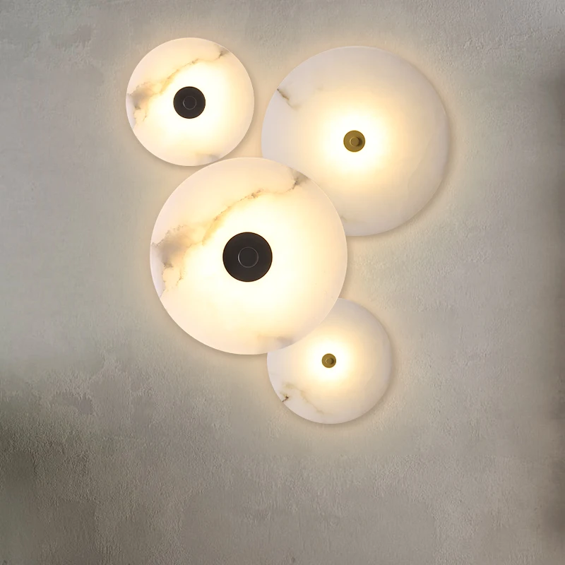 Luxurious-Marble-Led-Wall-Light-Backlight-Sconce-living-room-aisle ...