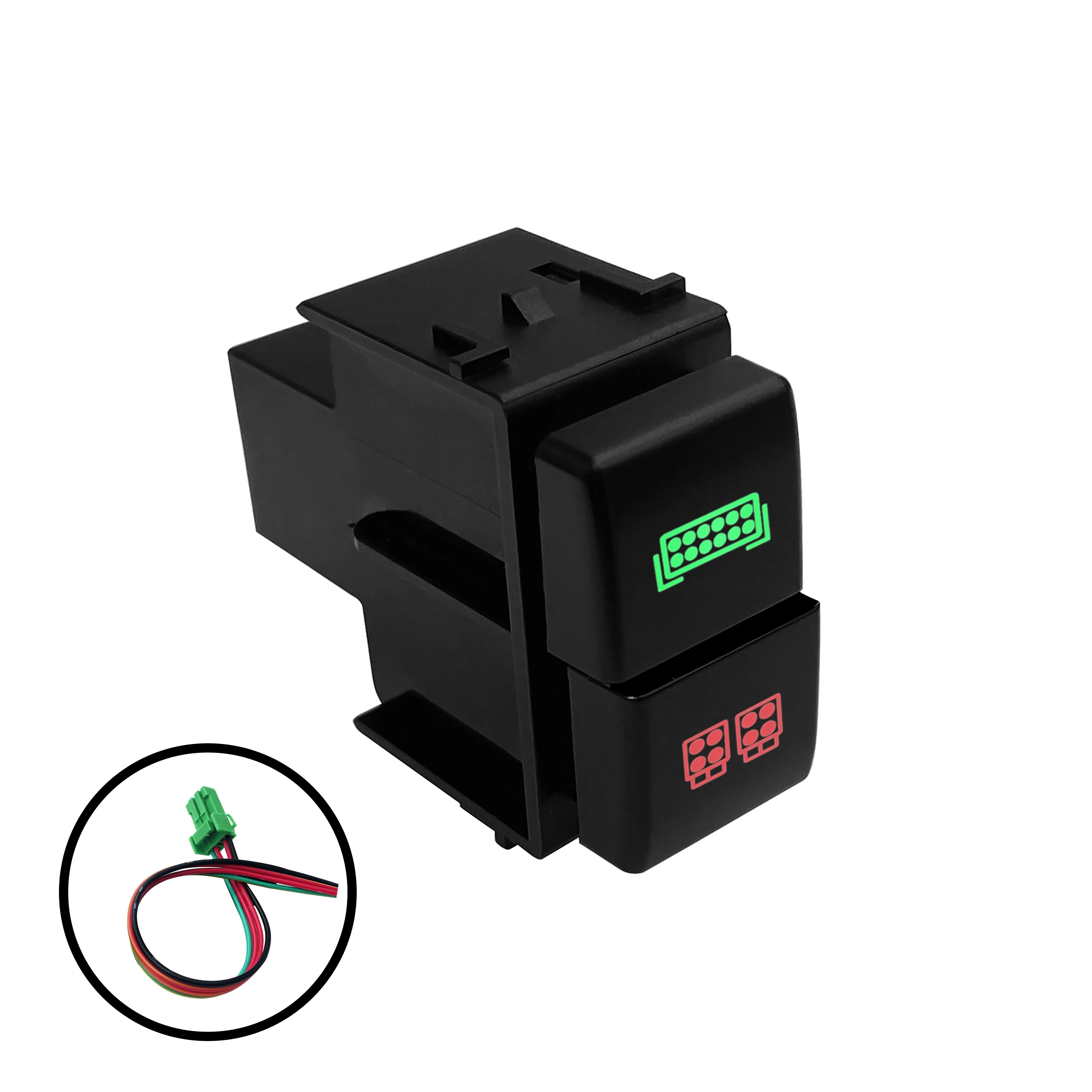 12V-Dual-Push-Button-Switch-LED-LIGHT-BAR-LED-WORK-LIGHTS-For-Nissan ...