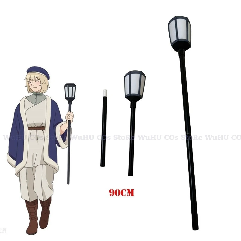Delicious In Dungeon Falin Touden Cosplay Falin Prop Falin Staff Black ...