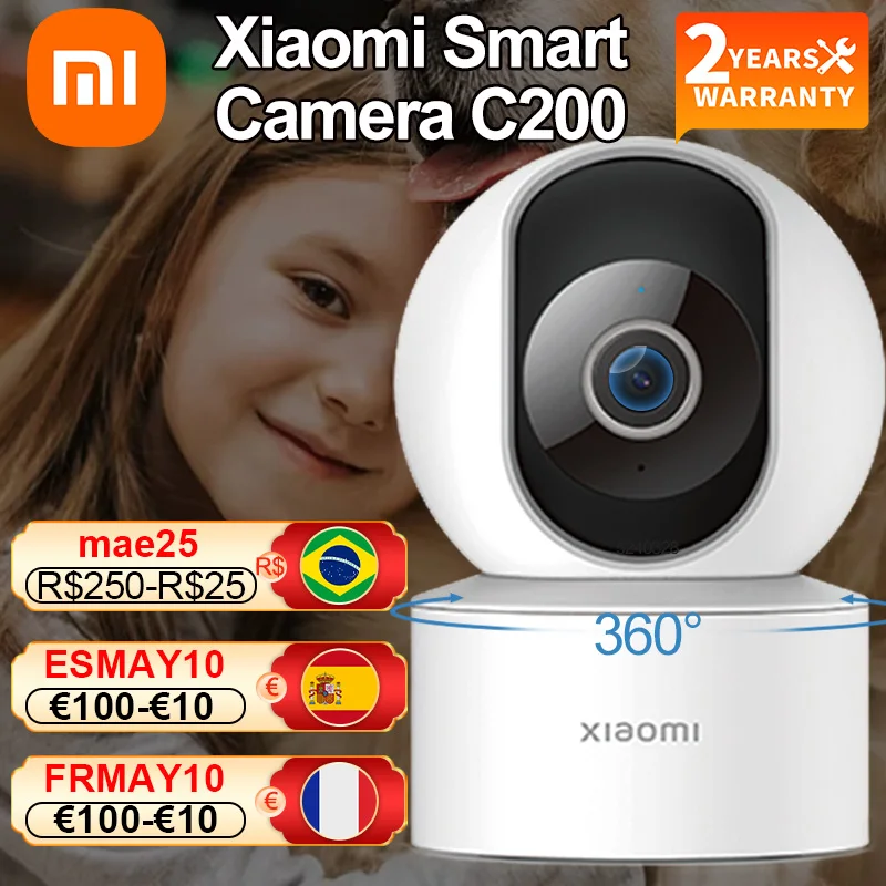Global-Version-Xiaomi-Mijia-IP-360-PTZ-Camera-C200-HD-Infrared-Night ...
