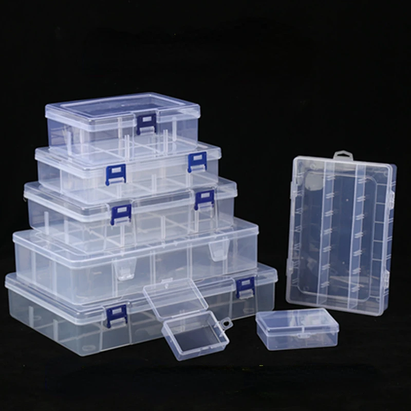 Adjustable or Fixed 2 36 Grids PP Plastic Transparent Rectangular ...