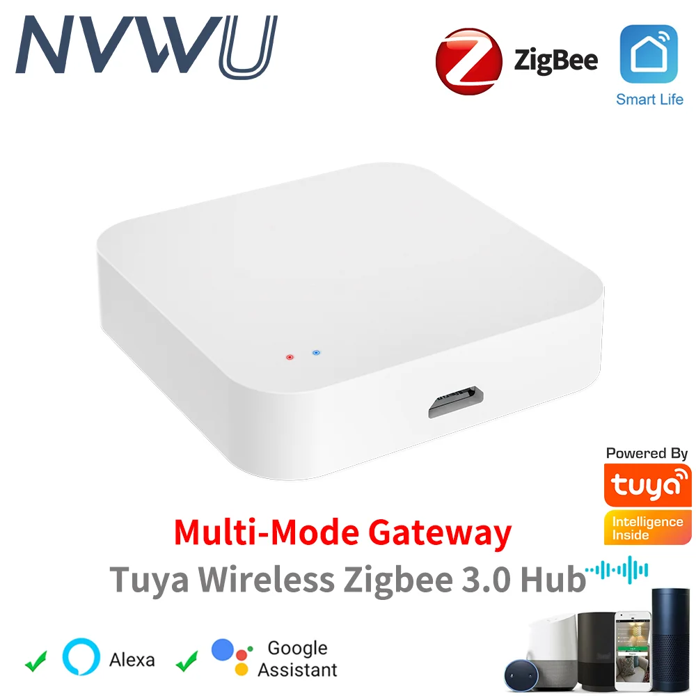 Tuya Zigbee Hub Smart Gateway Wi-Fi Bluetooth Mesh Muti-Mode Wireless ...