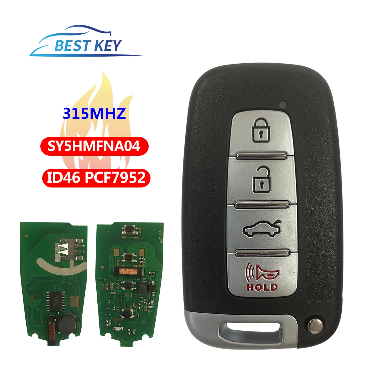 Best Key Smart Remote Key For Hyundai Sonata Azera Genesis Key Fob ...