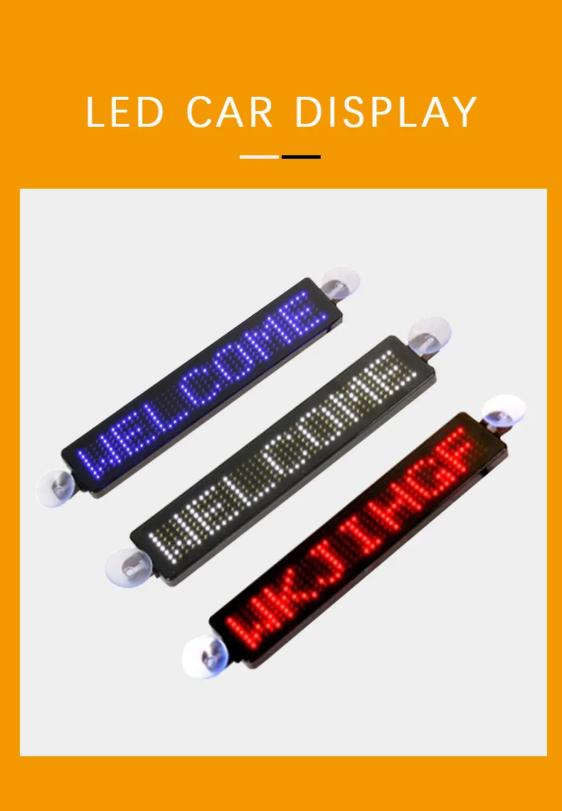 Car-LED-Programmable-Sign-Moving-Scrolling-Message-Lamp-Auto-Rear ...