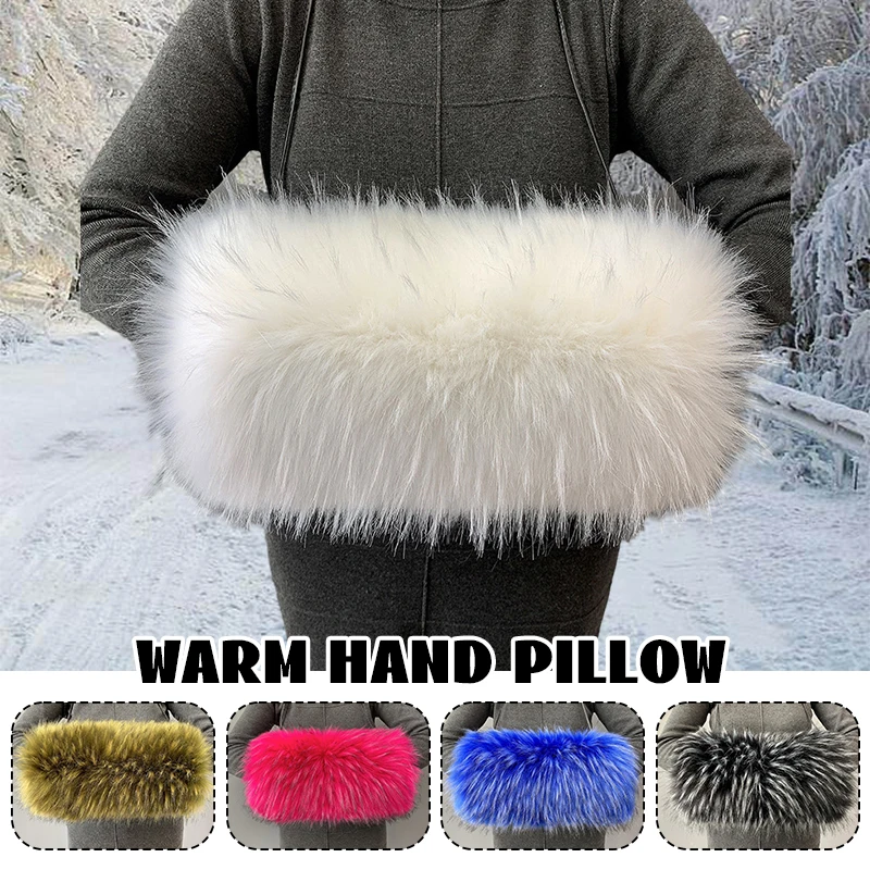 Lady-Imitation-Faux-Fox-Fur-Hand-Warmer-Soft-Thicken-Gloves-Plush-Hand ...