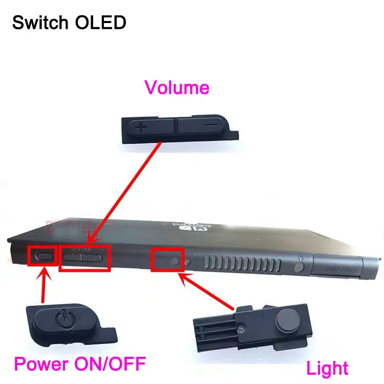 Original Power ON/OFF Button Light Volume Buttons Replacement for ...