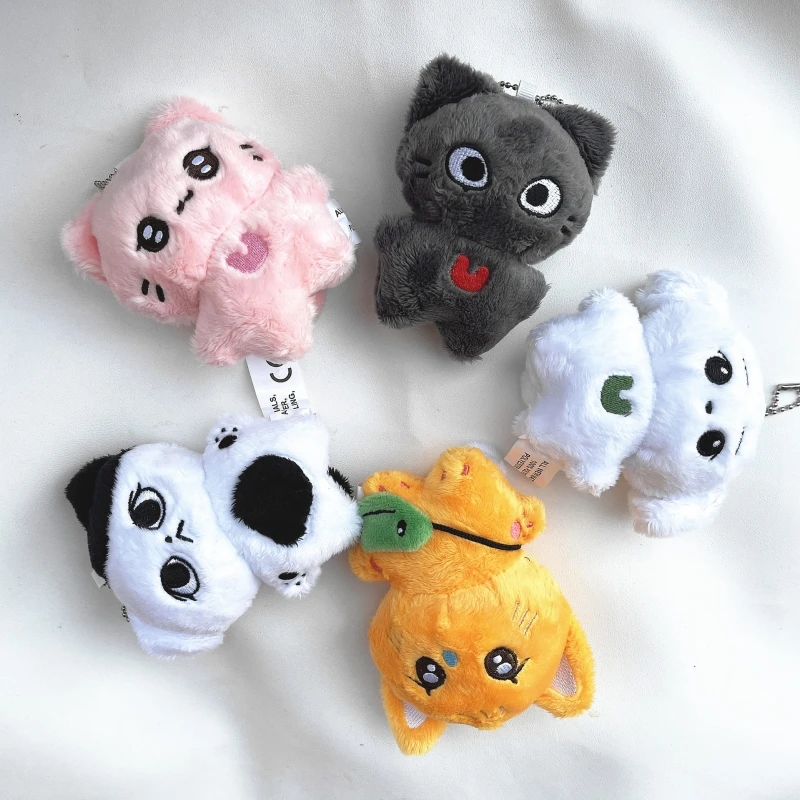 8-13cm-black-and-white-cat-doll-doll-plush-key-chain-pendant-Minji ...