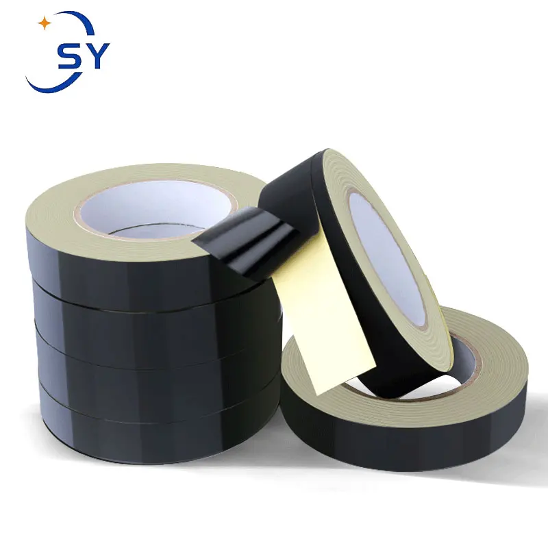 30M Black Acetic Acid Adhesive Tape High Temperature Resistant Flame ...