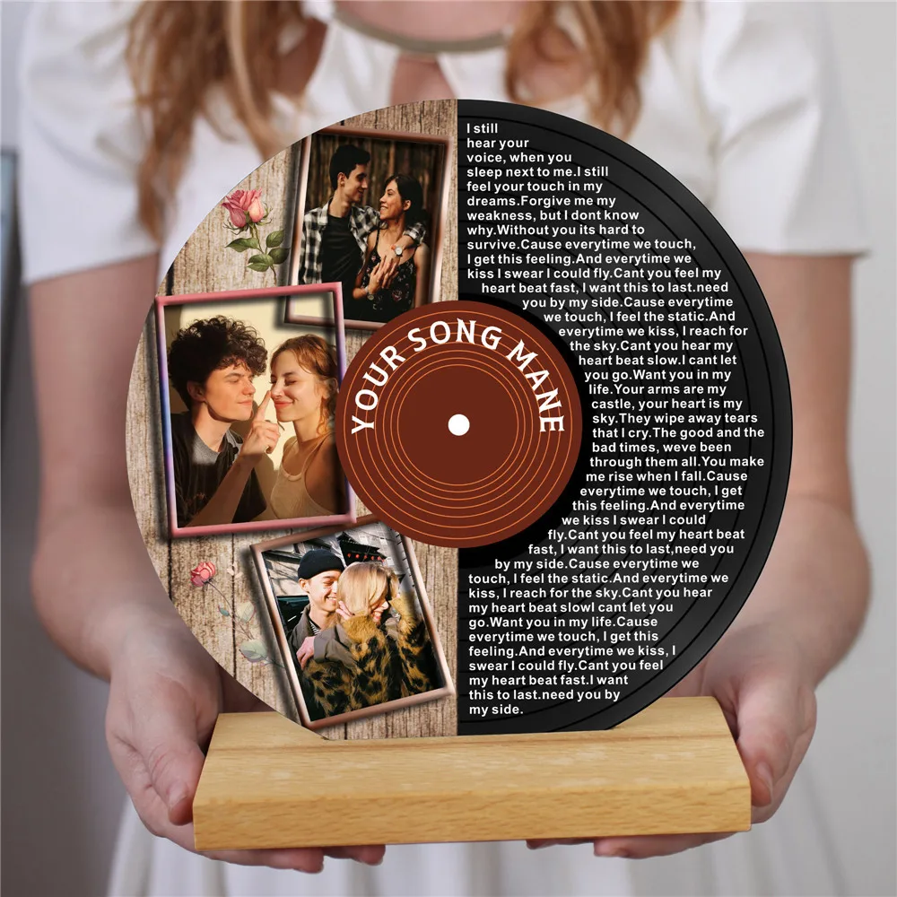 Personalized-Acrylic-Vynil-Record-Desktop-Decor-Custom-Couple-3-Photos ...