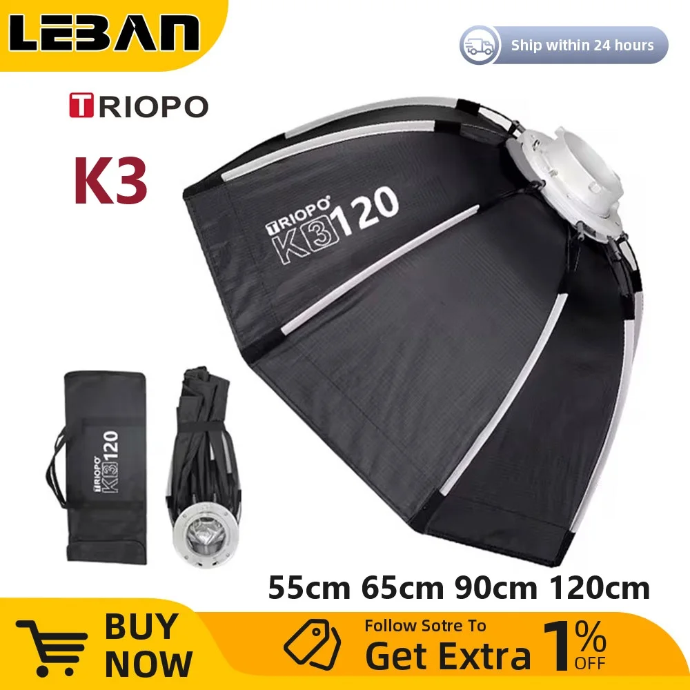 TRIOPO-K3-Series-55cm-65cm-90cm-120cm-Quick-Setup-Octagon-Softbox ...