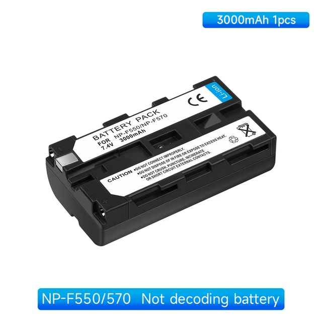 NP-F550 NP-F570 NP F550 F570 Camera Battery + LCD Dual Charger for Sony ...