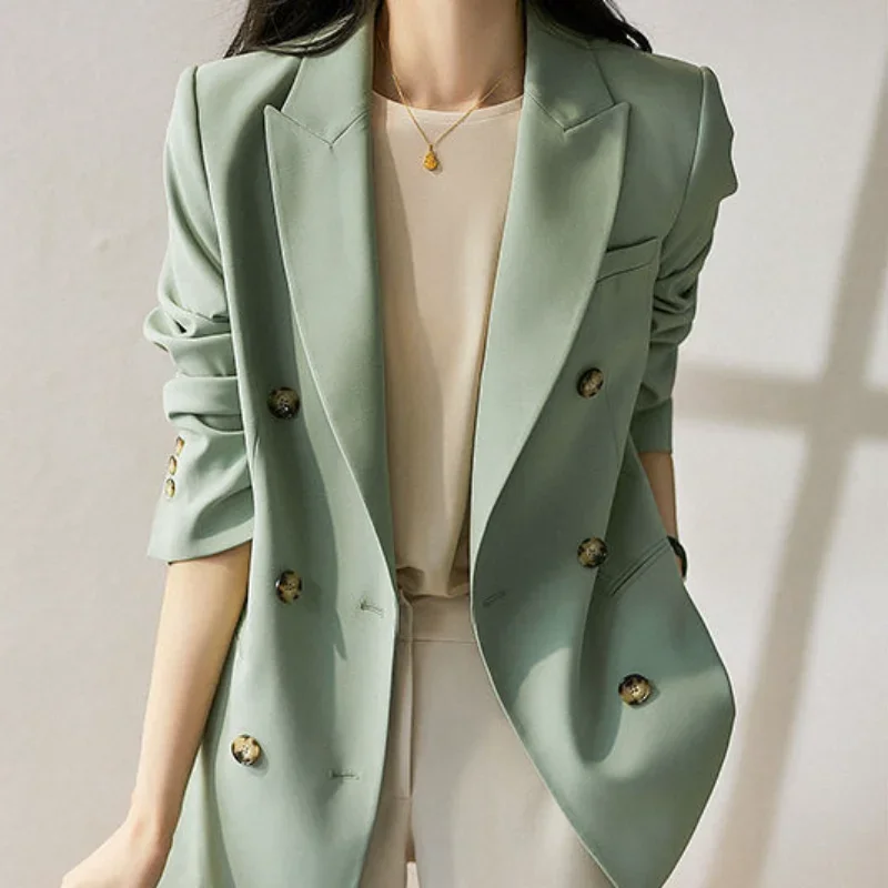 Green-Blazers-Clothing-Spring-Coat-Trend-Womens-Blazer-Suits-Tailoring ...