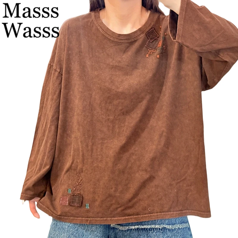 Masss Wasss Korean Autumn Vintage Clothes Womens Fashion Loose ...