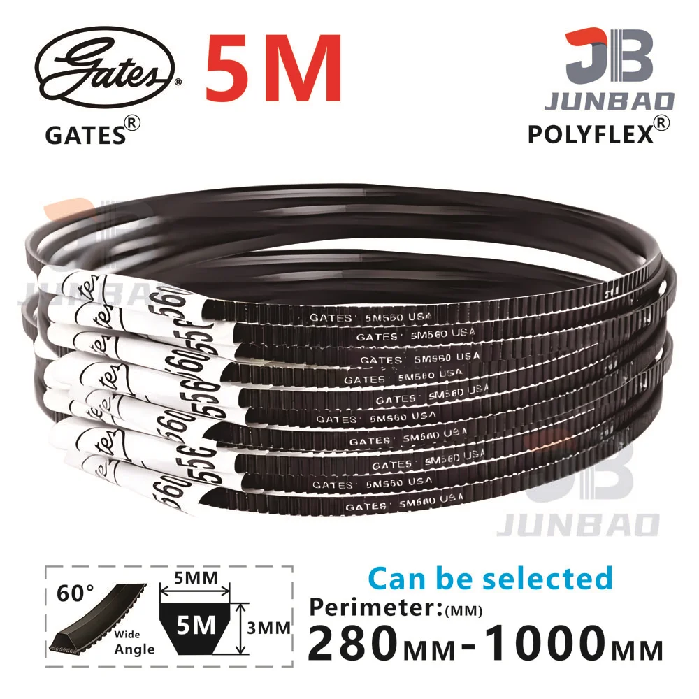 USA-GATES-5M-Wide-Angle-Belt-Lengt-LP-280-To-1000MM-POLYFLEX ...