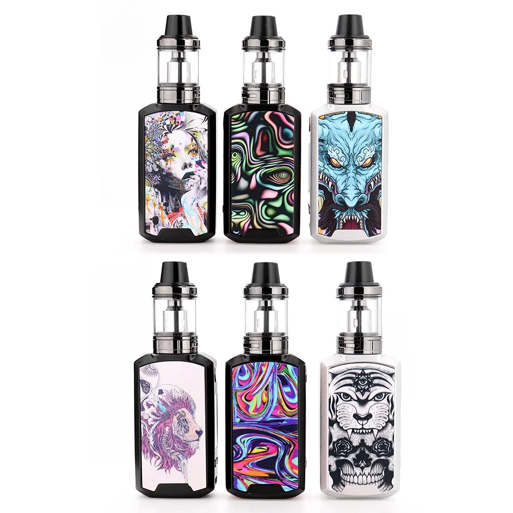 E-Cigarette-Vaporizer-80W-Box-Mod-Vape-Pod-Kit-2-5ml-Tank-OLED-Device ...
