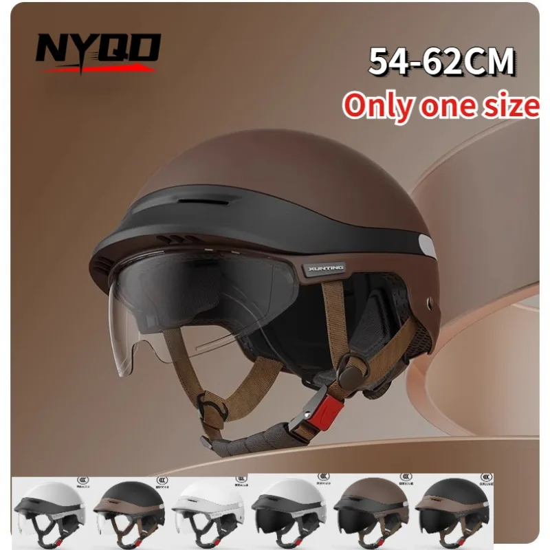 2024-New-Motorcycle-Half-Helmet-Baseball-Cap-Half-Face-Helmet-Anti-UV ...