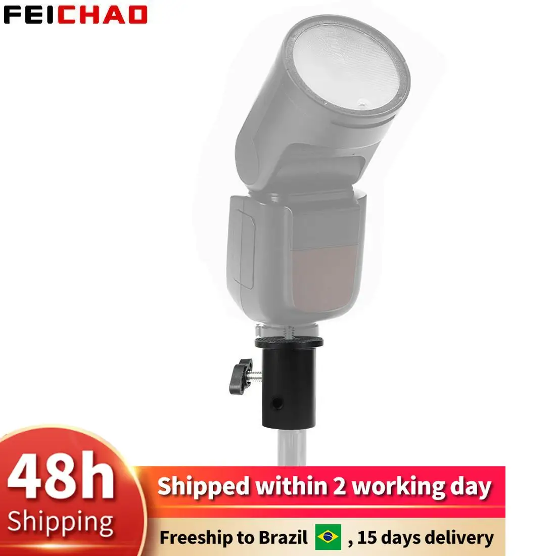 Tripod-Light-Stand-Rapid-Adapter-Converter-Mount-Bracket-1-4-3-8-Screw ...