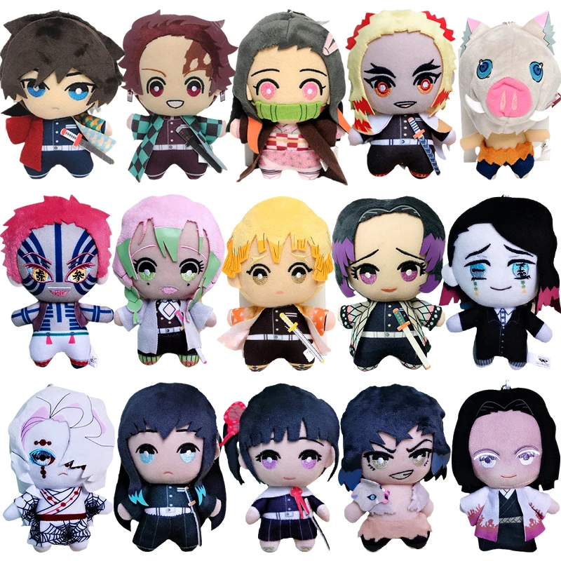 15cm Japan Anime Demon Slayer Akaza Rui Iguro Obanai Tanjirou Kamado ...