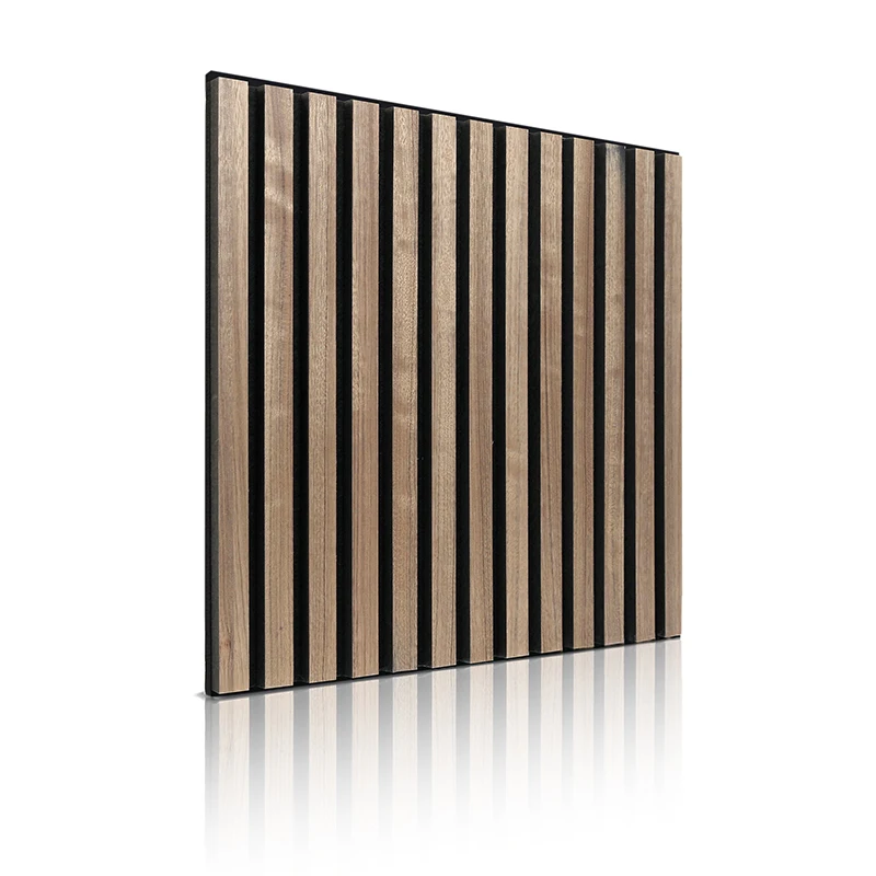 Modern Acoustic Solid Wood Grille Board For Hotel Wall Decor Soundproof ...