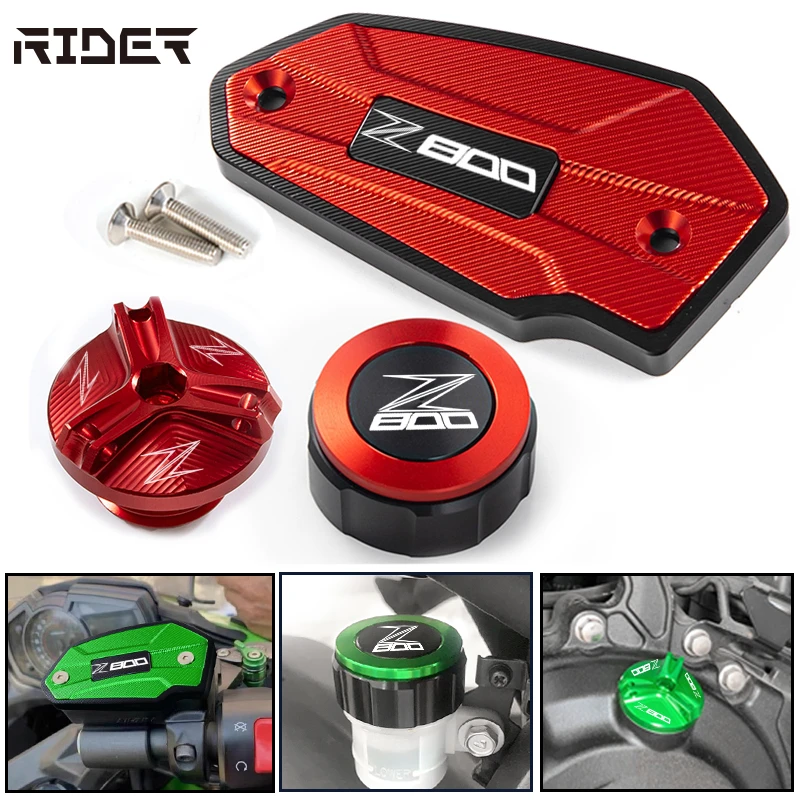 Motorcycle Front Rear Brake Oil Cap | Kawasaki Z800 Accessories 2015 ...