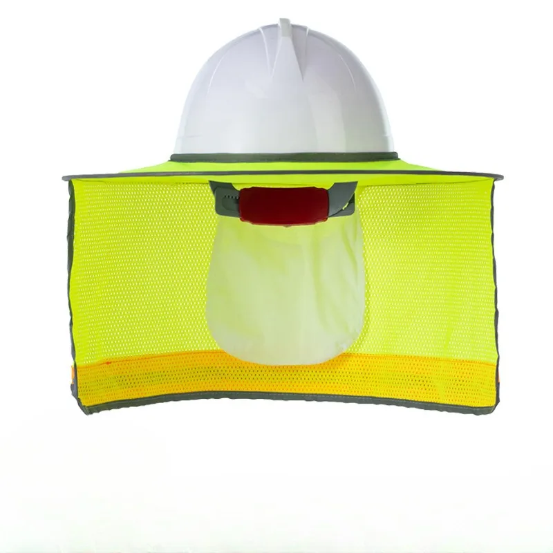 Summer-Sun-Shade-Safety-Helmet-Neck-Shield-Helmets-Reflective-Stripe ...