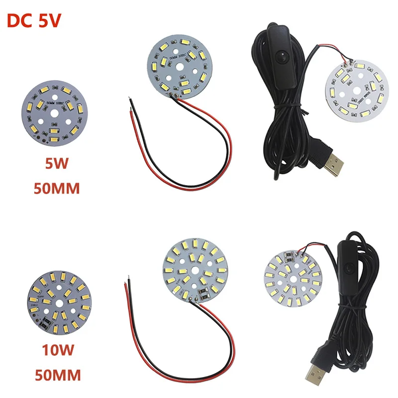 1-5PCS-5730-SMD-5V-LED-Lamp-Board-Light-Source-USB-Universal-One-Color ...