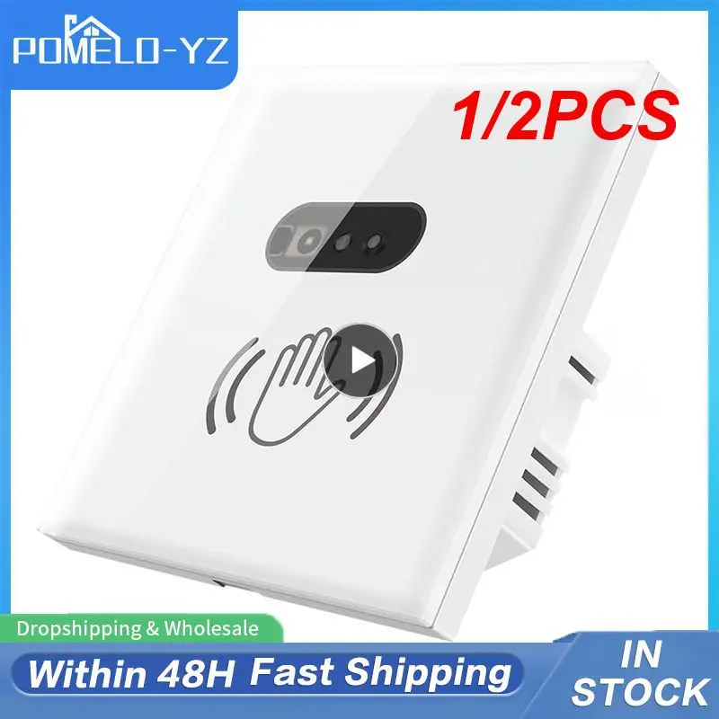 1-2PCS-US-Infrare-Wall-Smart-Light-Switch-IR-Sensor-No-Need-Touch-220V ...