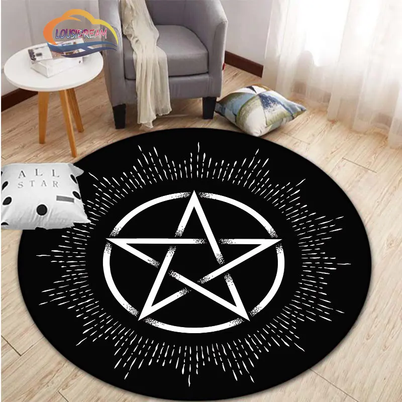 Tree-of-Life-Pentagram-Round-Carpets-Wiccan-Mat-Vintage-Mandala-Carpet ...