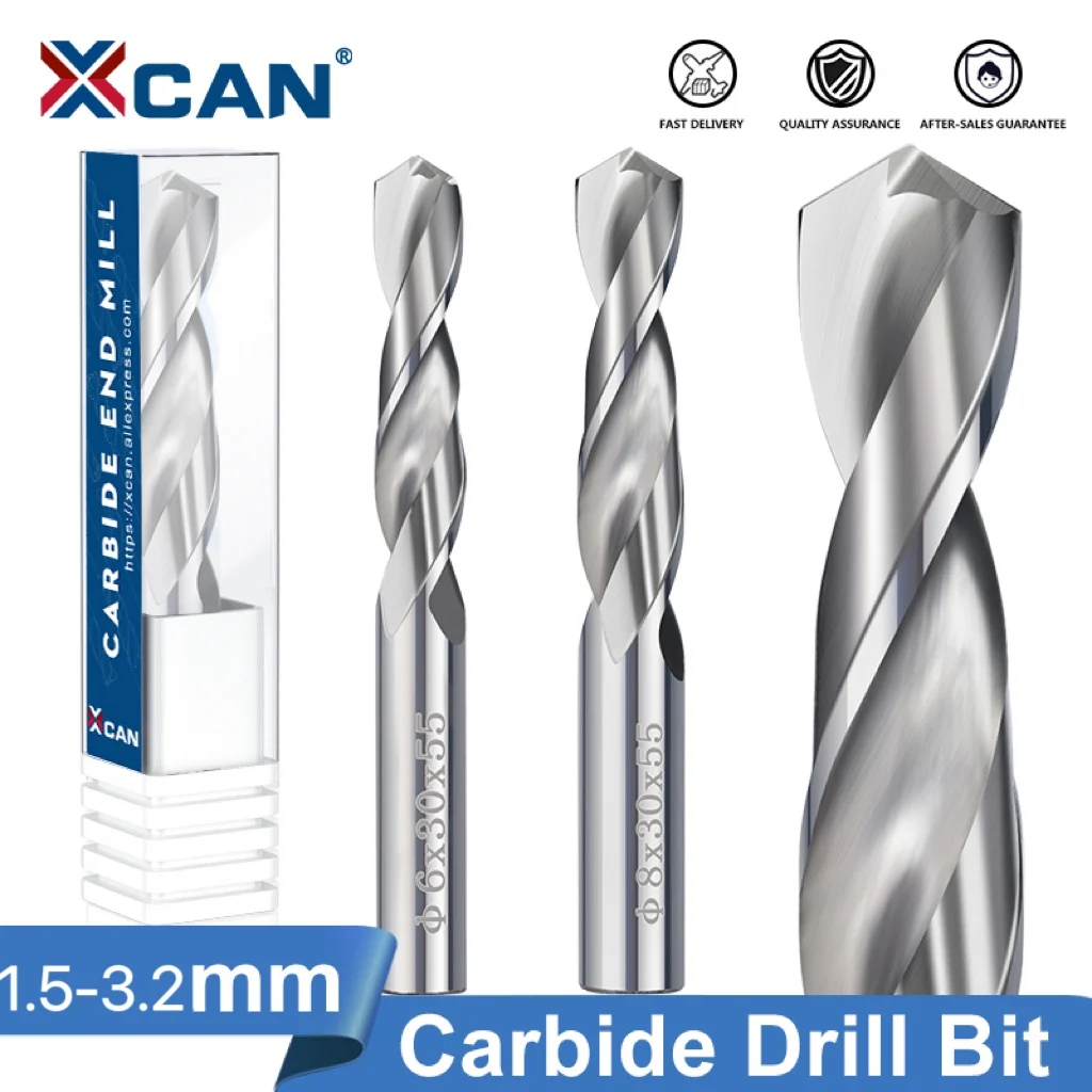 XCAN-Carboneto-de-Tungst-nio-Broca-para-M-quina-Torno-CNC-Gun-Broca ...