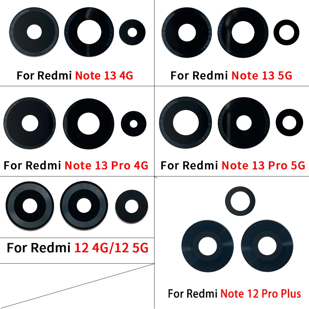 NEW Rear Back Cover Camera Glass Lens With Glue Adhesive For Xiaomi ...